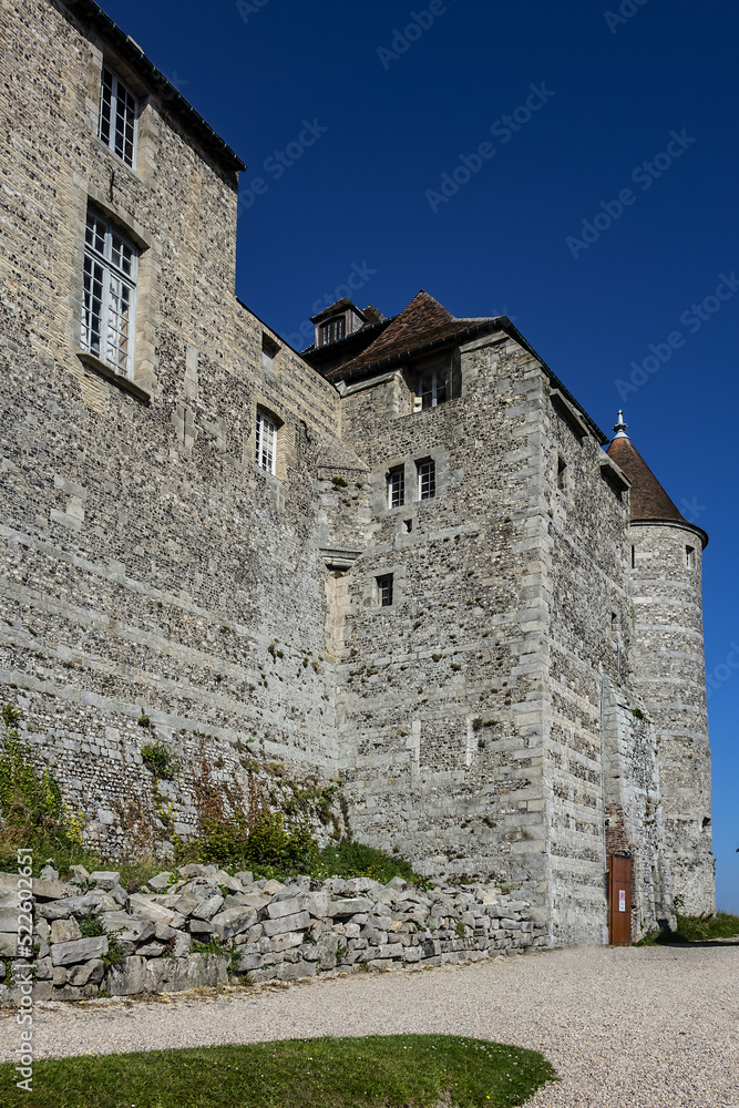View of Dieppe Castle (Chateau de Dieppe). In 1188, King Henry II of ...