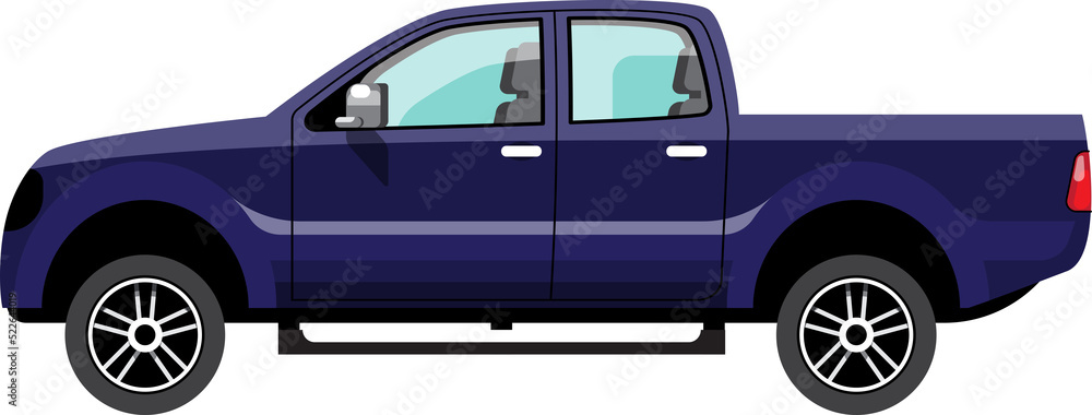 Cartoon pickup truck illustration Stock Illustration | Adobe Stock