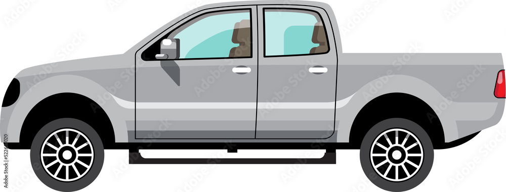 Cartoon pickup truck illustration Stock Illustration | Adobe Stock