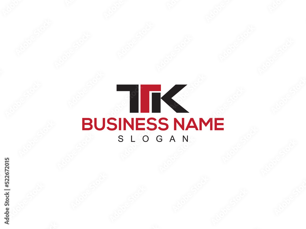 Abstract TTK Logo Icon, Colorful TT t t k Logo Letter Vector Image ...