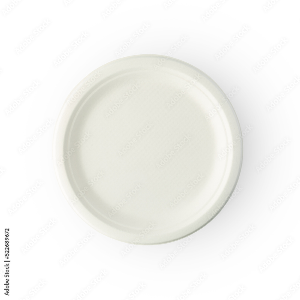 Biodegradable plate cutout, Png file. Stock Photo | Adobe Stock