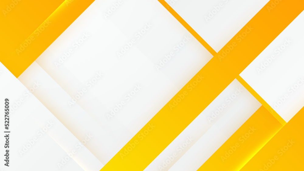 Abstract yellow geometric shapes vector technology background, for ...