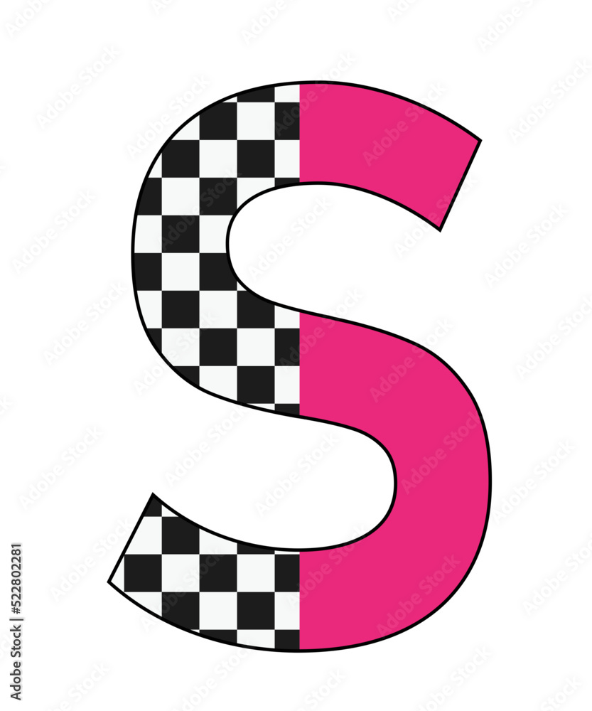 Checkered Alphabet and Numbers png SVG Cut File, race font svg png ...