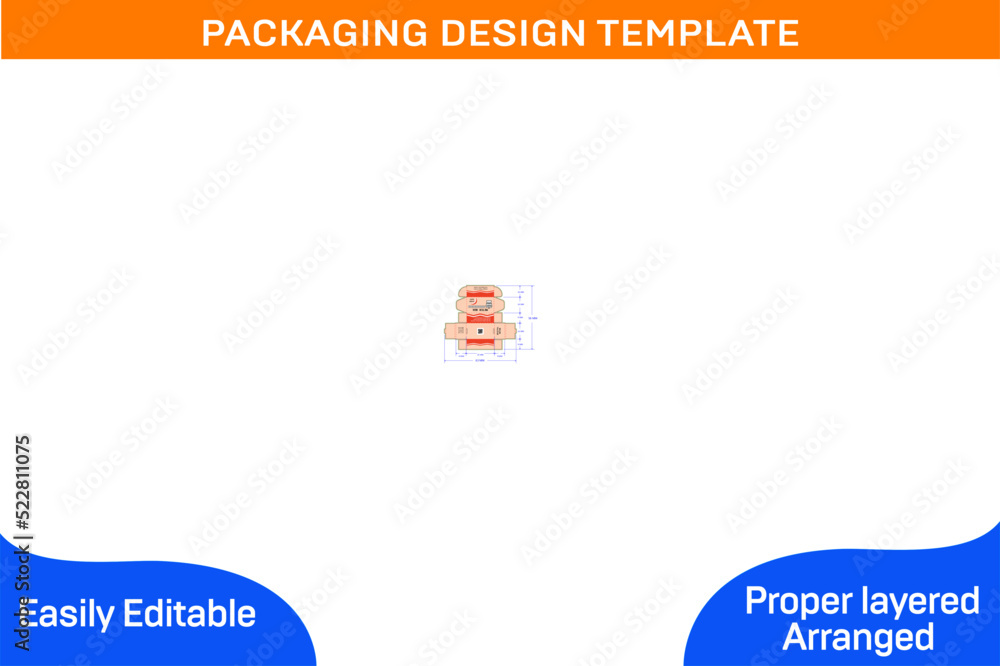 PRE PAYMENT METER BOX PACKAGING DESIGN TEMPLATE Stock Vector | Adobe Stock