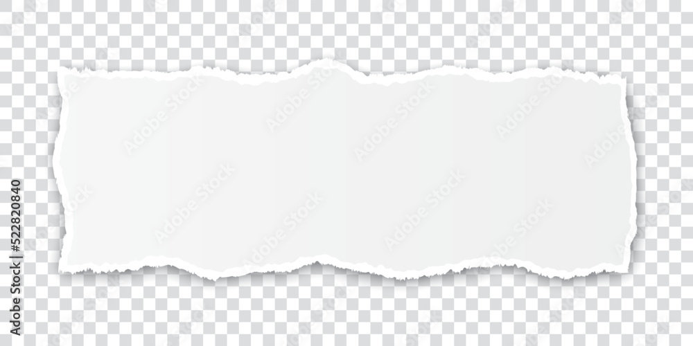 vector white colored torn paper banner with ripped edges with space for ...