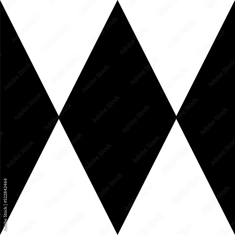 Rhombus, diamond texture. Seamless repeat pattern. Black shapes ...
