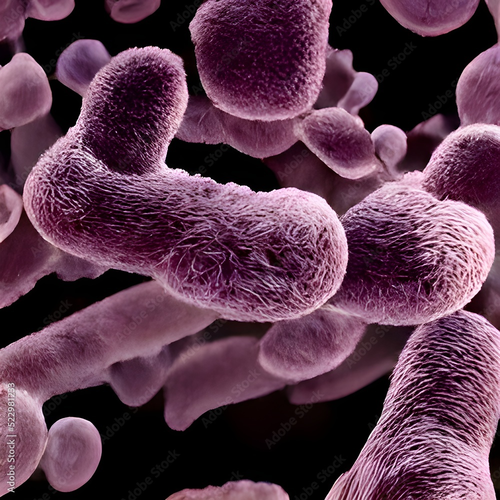 Ilustración de Stock Scientific image of 3D bacteria Citrobacter, Gram ...