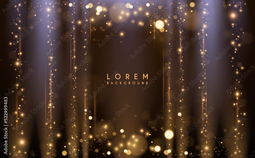 Abstract golden light effect background Stock Vector | Adobe Stock