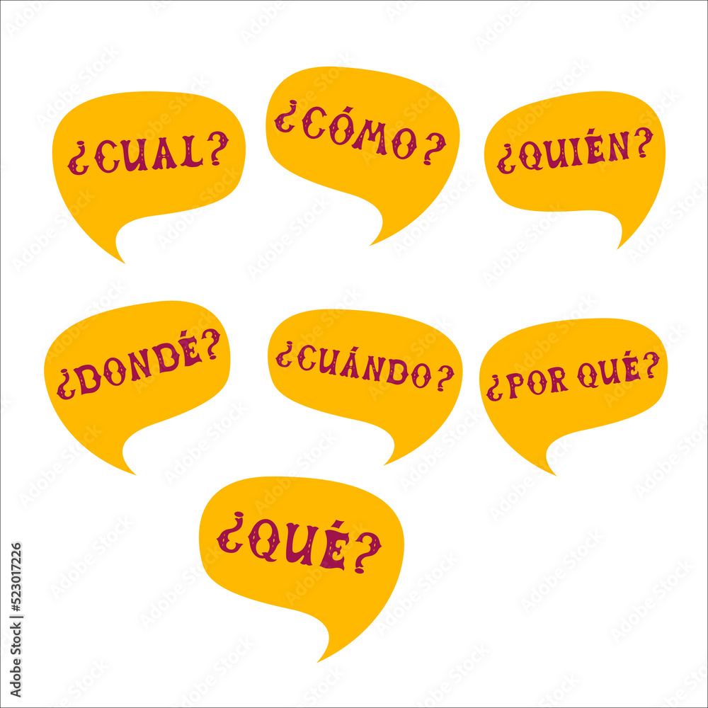 English translation what where when how why how many. Comics speech ...
