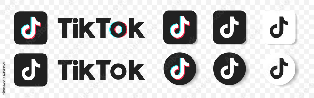 Praca wektorowa bez tantiem: Zdolbuniv, Ukraine - August 13, 2022: Tik ... Praca wektorowa bez tantiem: Zdolbuniv, Ukraine - August 13, 2022: Tik ...