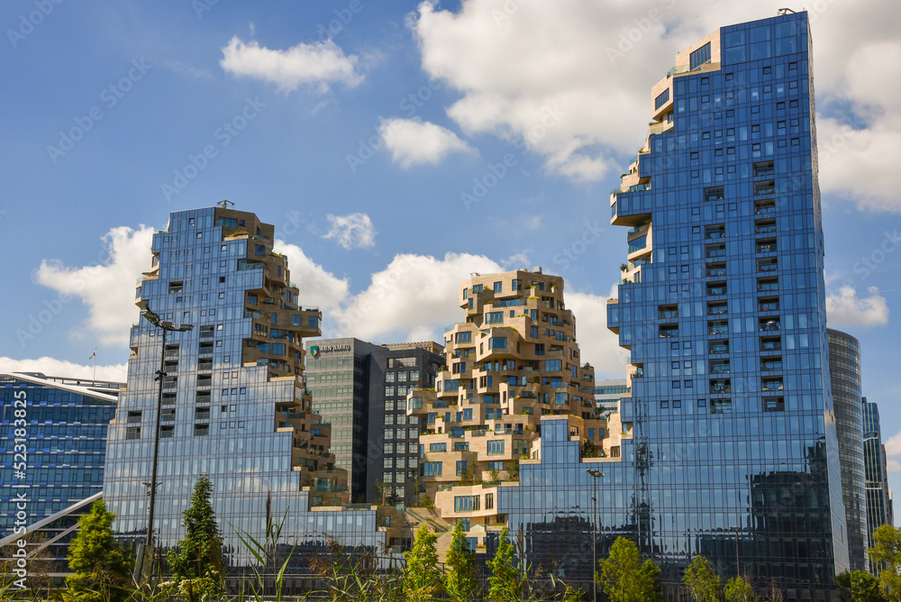 Amsterdam, Netherlands. August 2022. Residential building the Valley ...