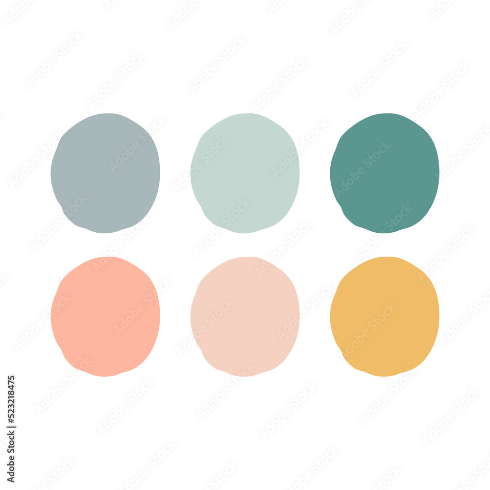 simple minimalist earth-toned color palette with swatches. earth-toned ...