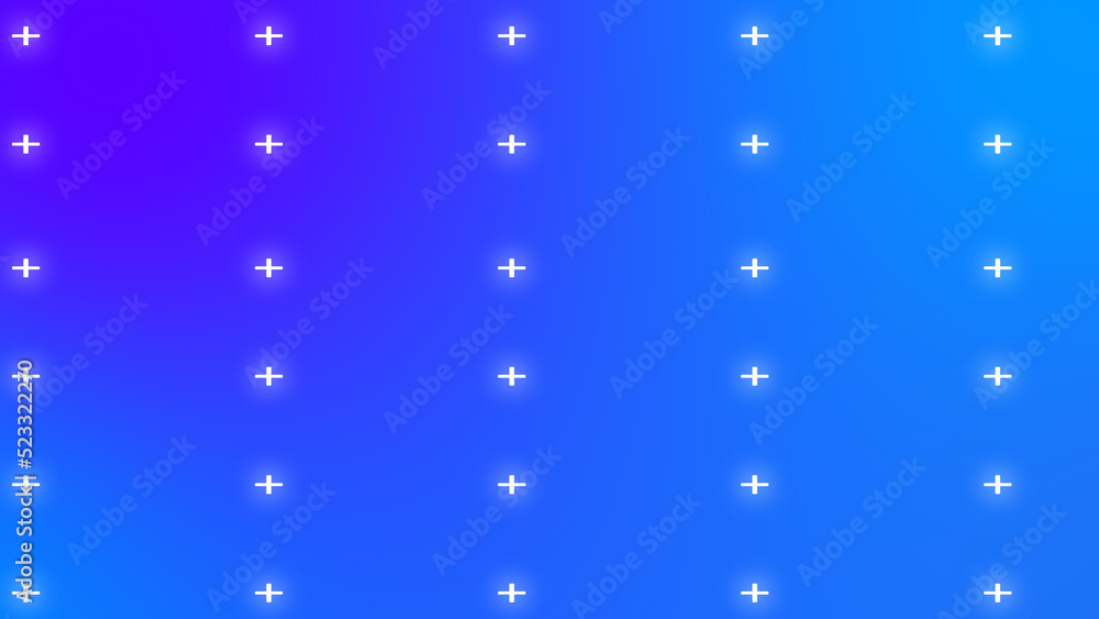 Anime manga-style comic background animation. Addition sign ...