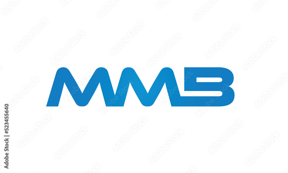MMB letters linked logo design, Letter to letter connection monogram ...