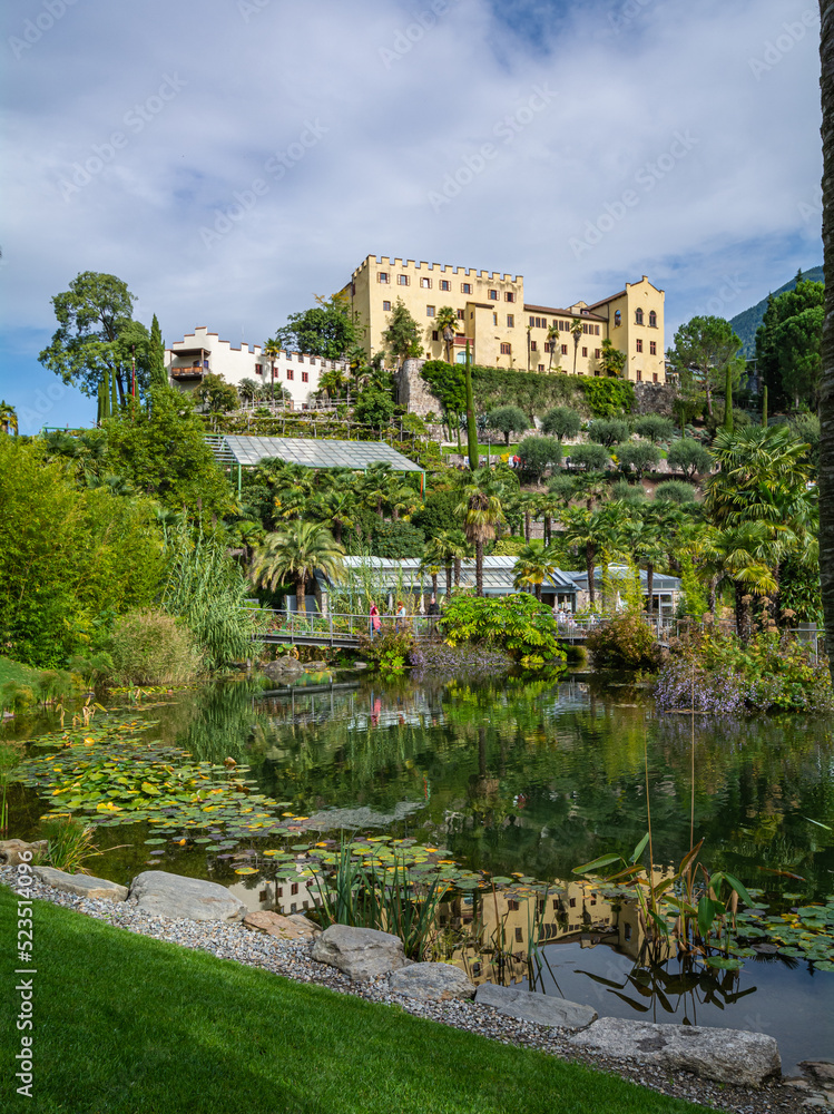Stock-Foto „Merano’s Gardens of Trauttmansdorff Castle - A one of a ...