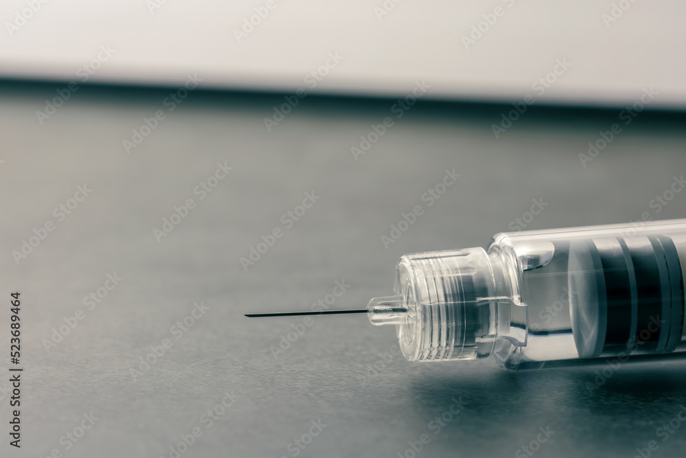 insulin pen needle, threaded to attach securely and safely to insulin ...