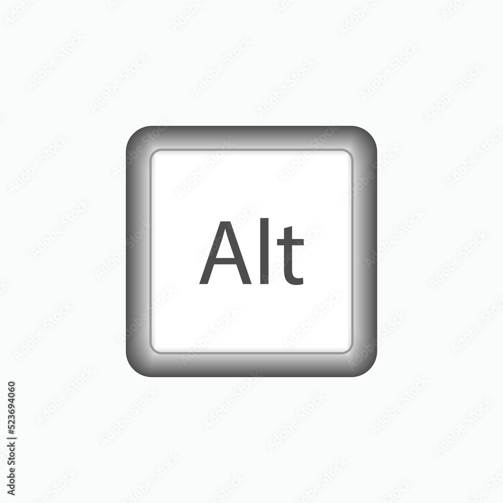 Vector de Stock Alt Button Icon. Alternate Symbol Button in Keyboard or ...