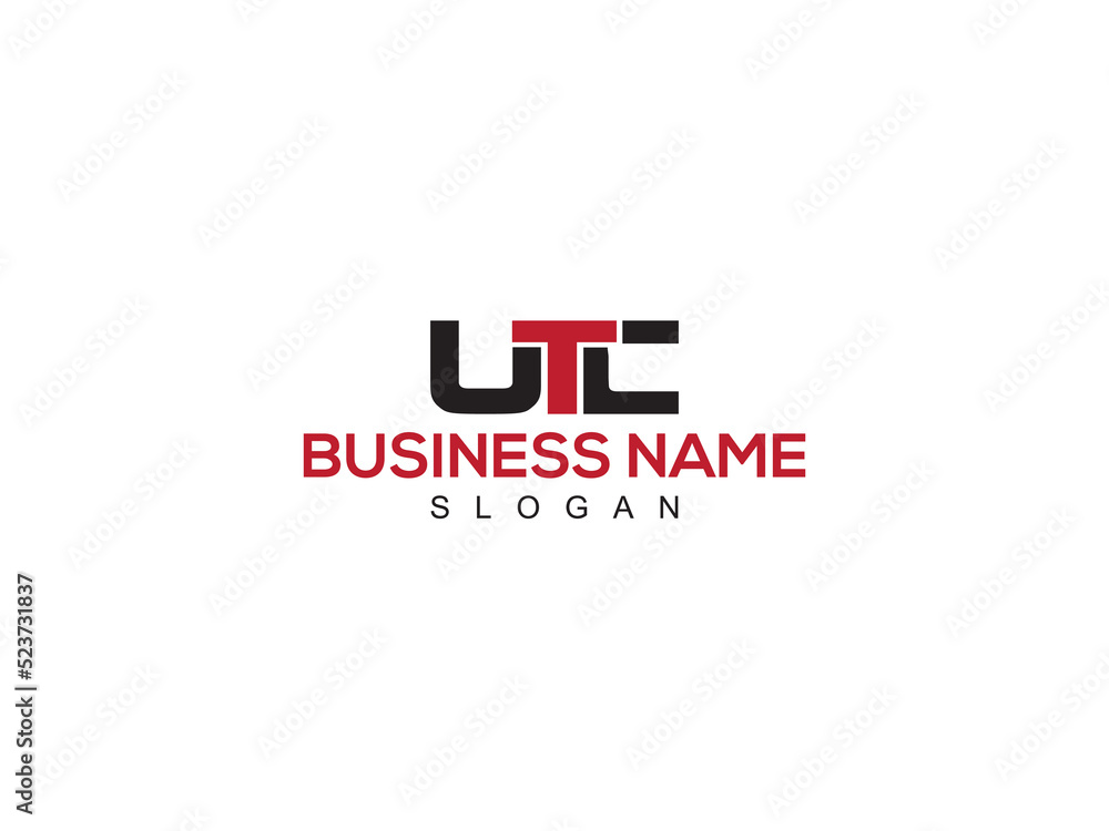 Abstract UTC Logo Icon, Unique utc Logo letter Vector Image Design With ...