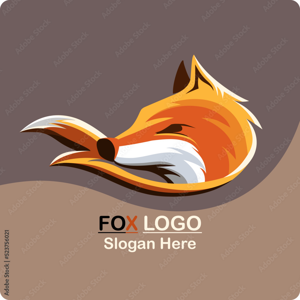 fox mascot logo design vector, Fox Logo Template E sport gaming. Fox ...