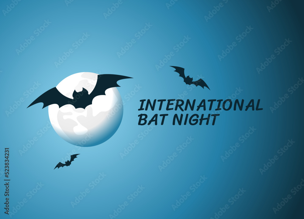 vector graphic of international bat night good for international bat ...