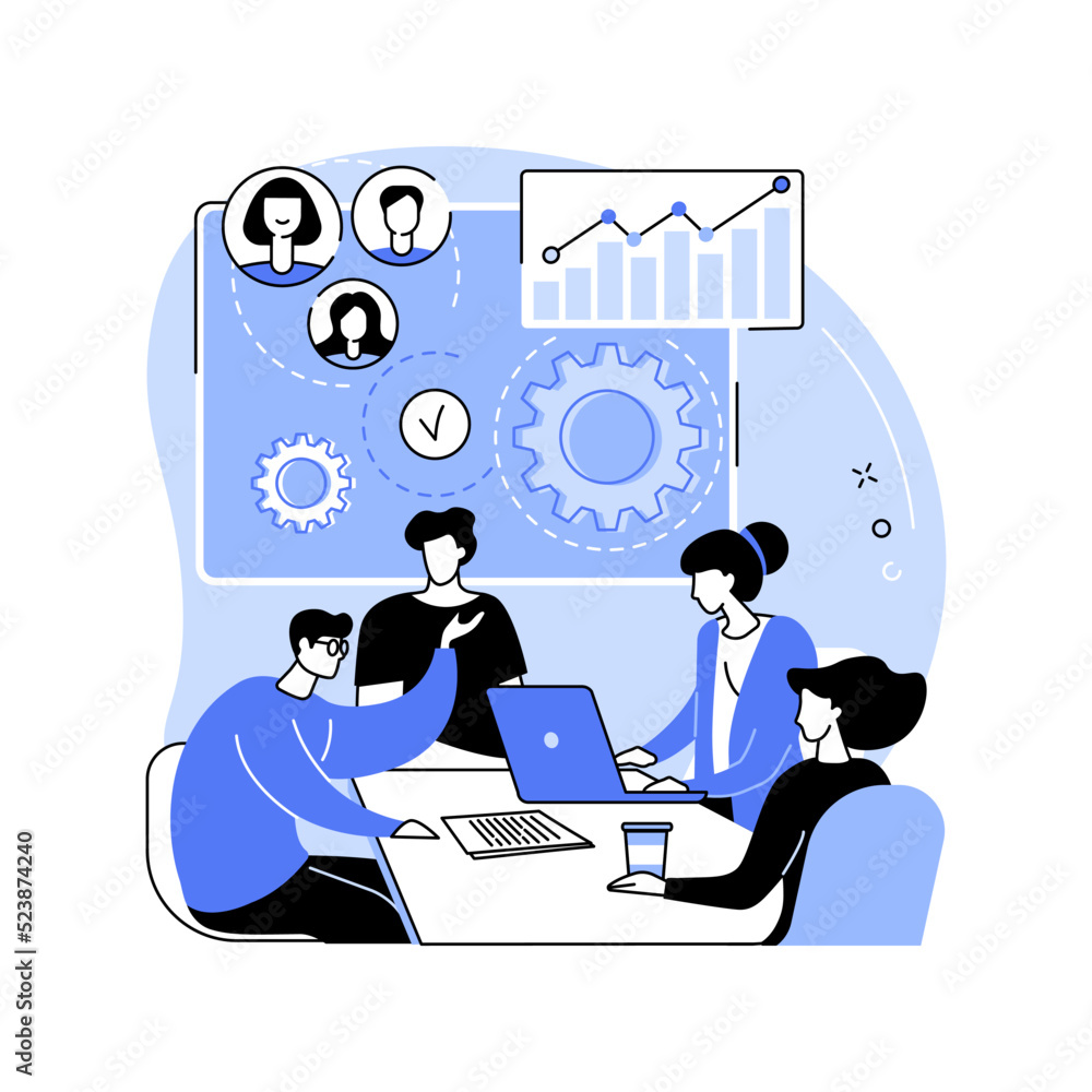 Sociology isolated cartoon vector illustrations. Stock Vector | Adobe Stock