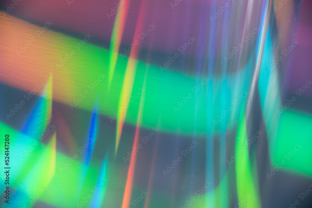 Prismatic Chromatic Holographic Aesthetic Neon Lights lines blur ...