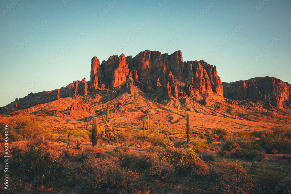 Superstition Mountains, Lost Dutchman State Park Stock Photo | Adobe Stock
