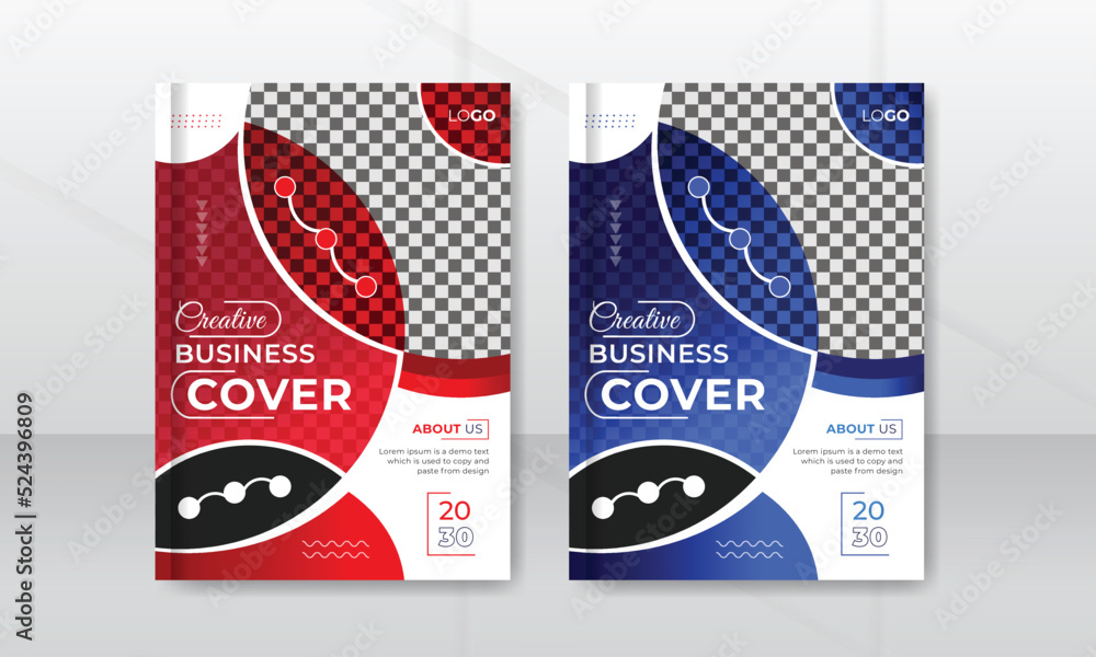 Company Profile Annual report brochure cover page design or a4 business ...