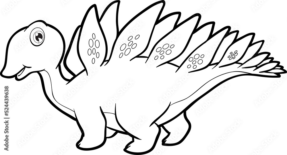 cartoon dinosaurs jurassic world for kids cute dinosaurs black and ...