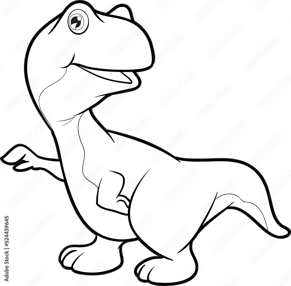 cartoon dinosaurs jurassic world for kids cute dinosaurs black and ...