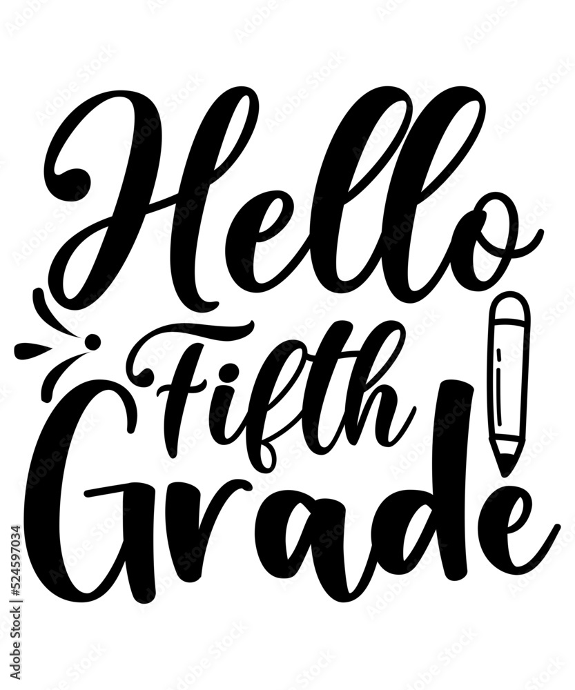 Image vectorielle Stock Back to School Svg Bundle, Girl First Day of ...