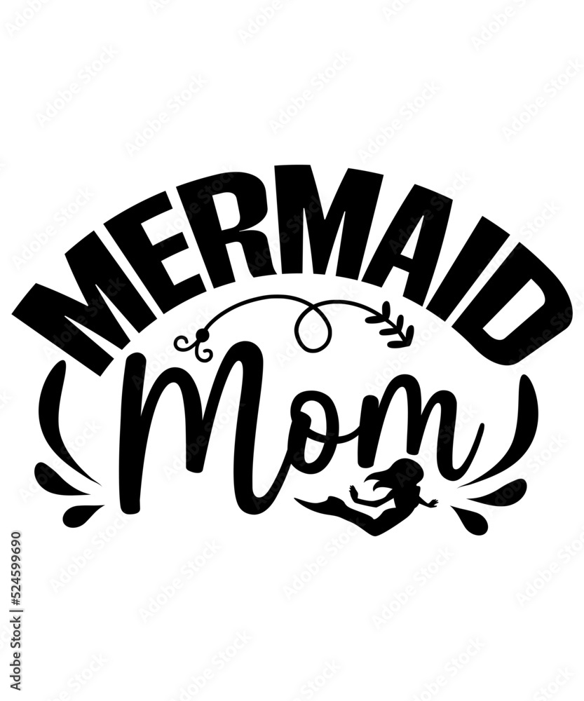 Стоковое векторное изображение «Mermaid SVG Bundle, dxf, eps, png ...