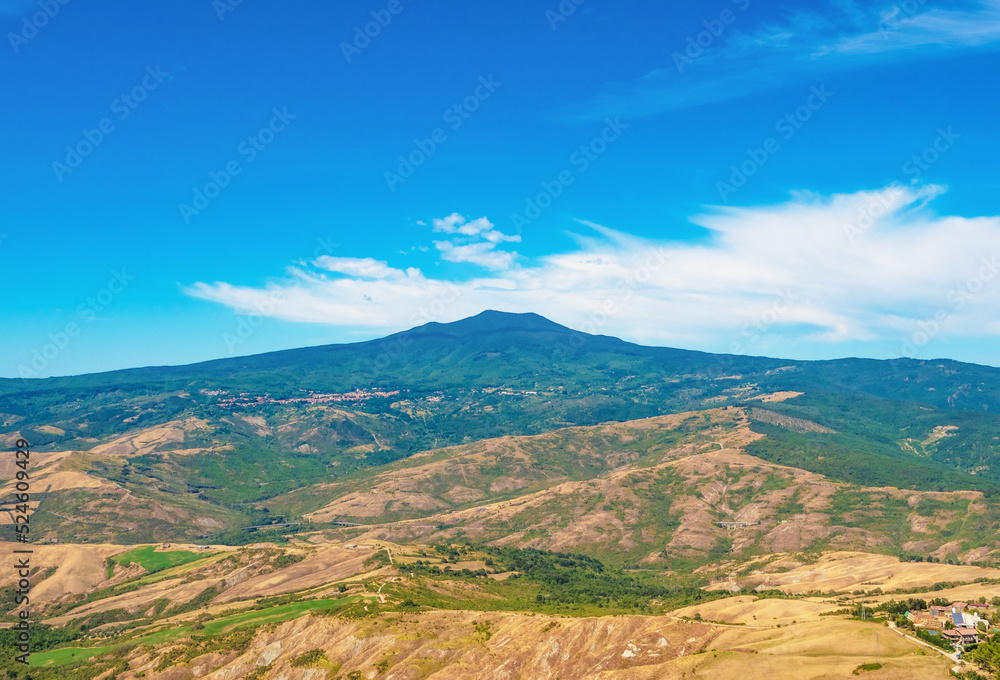 Monte Amiata (Italy) - In Val d'Orcia, Tuscany region, soar the Amiata ...