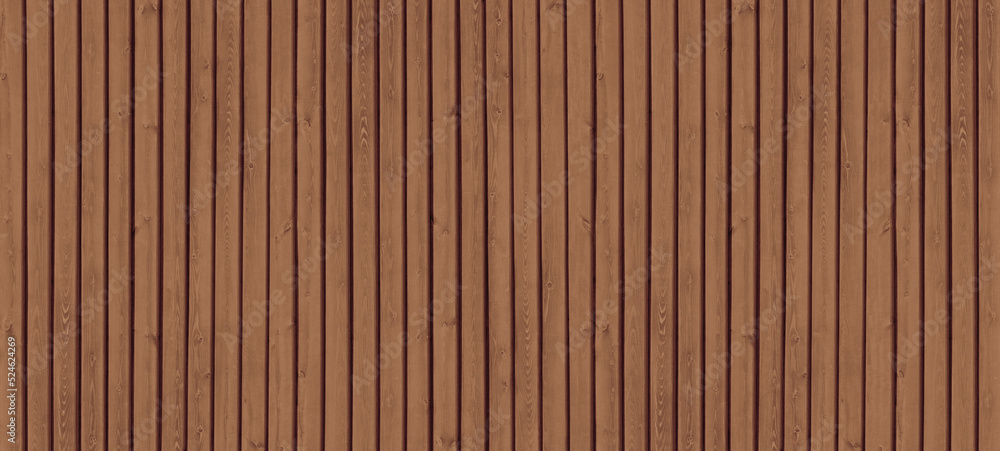 Foto de Stock Brown wooden board wide texture. Wood panel exterior wall ...