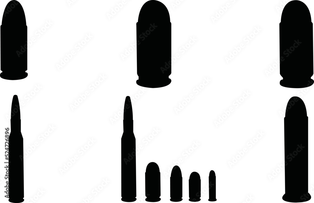 Bullets Eps Vector, Silhouette, Logo, Bullets Eps Vector Cut Files for ...