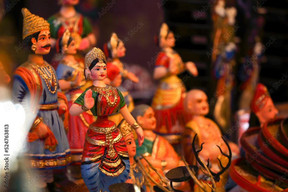 Indian famous Thanjavur dancing dolls Stock Photo | Adobe Stock