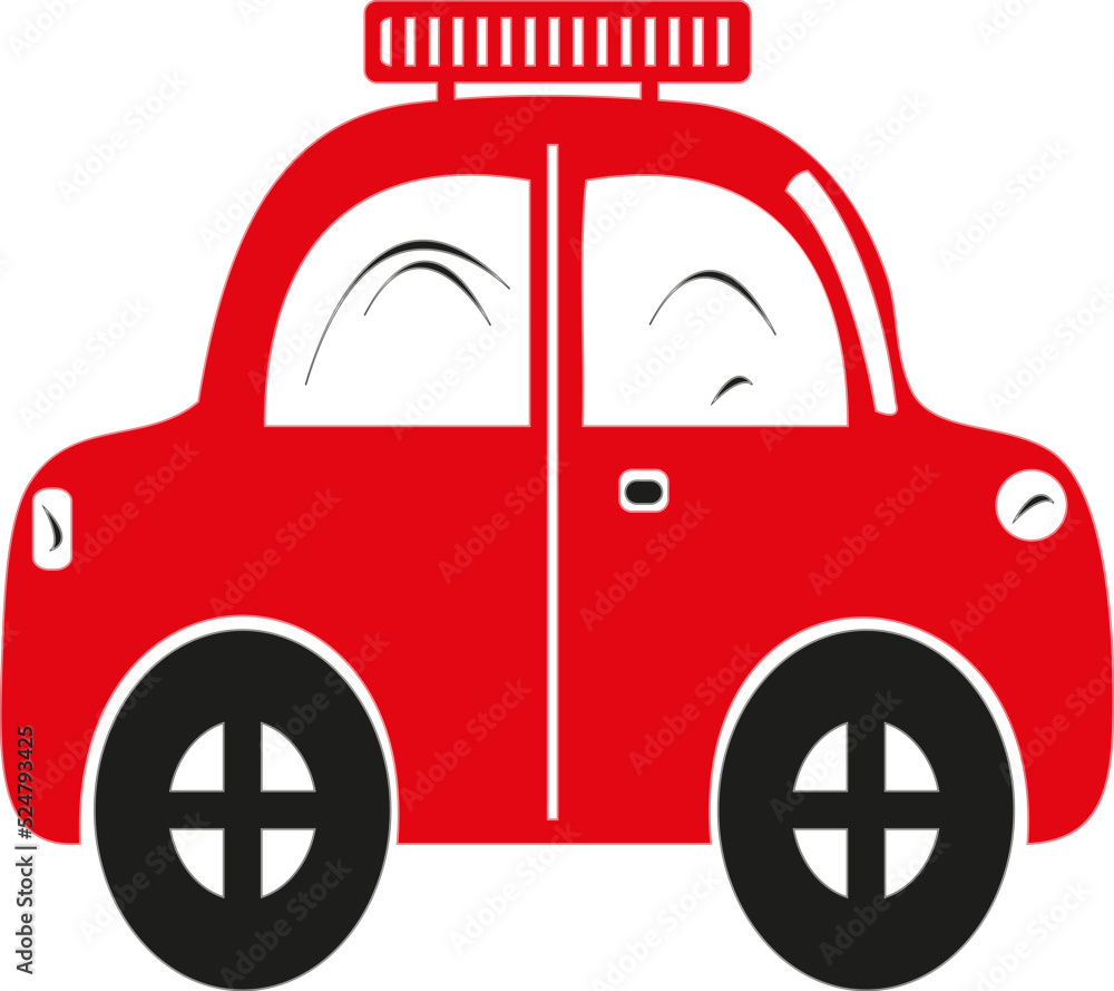 car and rad colors svg vector layered clipart cut file cricut ...