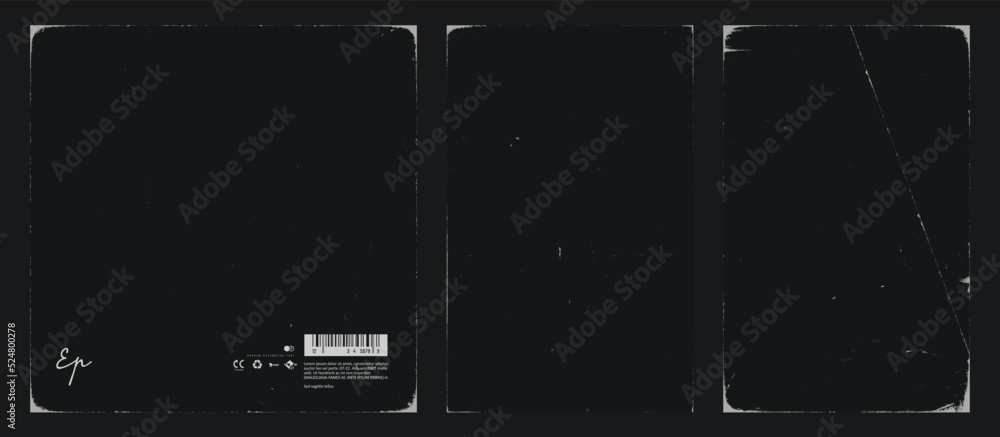 clean subtle worn edge cover art design template (WARNING, Low detail ...