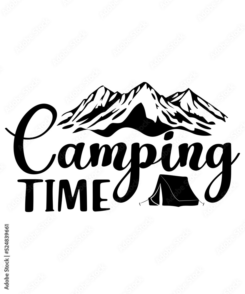 Стоковое векторное изображение «CAMPING SVG Bundle, CAMPING Clipart ...