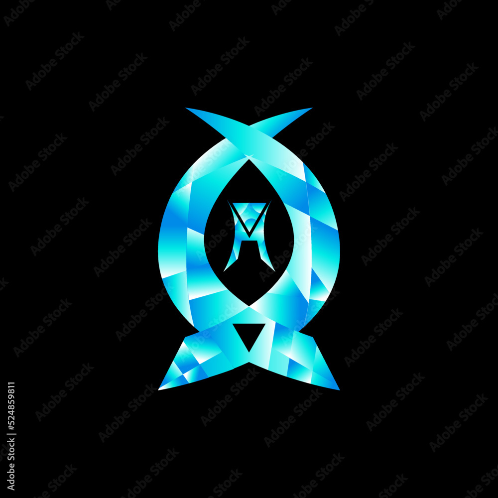 Image vectorielle Stock MV logo, MVO logo, triangle symbol, Blue MV ...