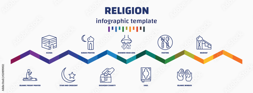 infographic template with icons and 11 options or steps. infographic ...