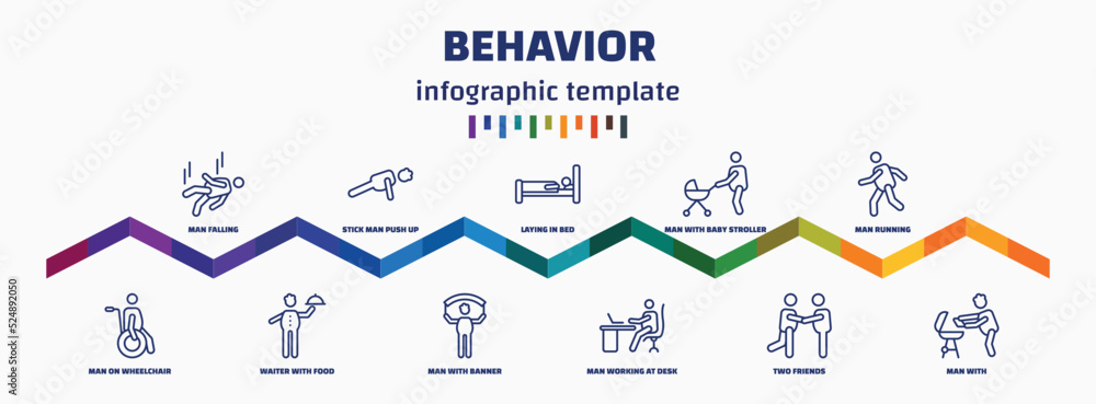 infographic template with icons and 11 options or steps. infographic ...