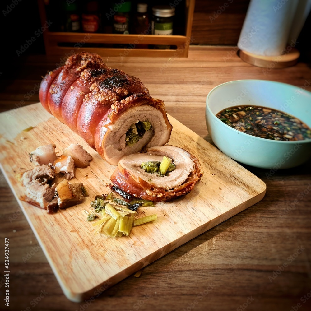 Grilled Pork Belly (LECHON) Stock Photo | Adobe Stock