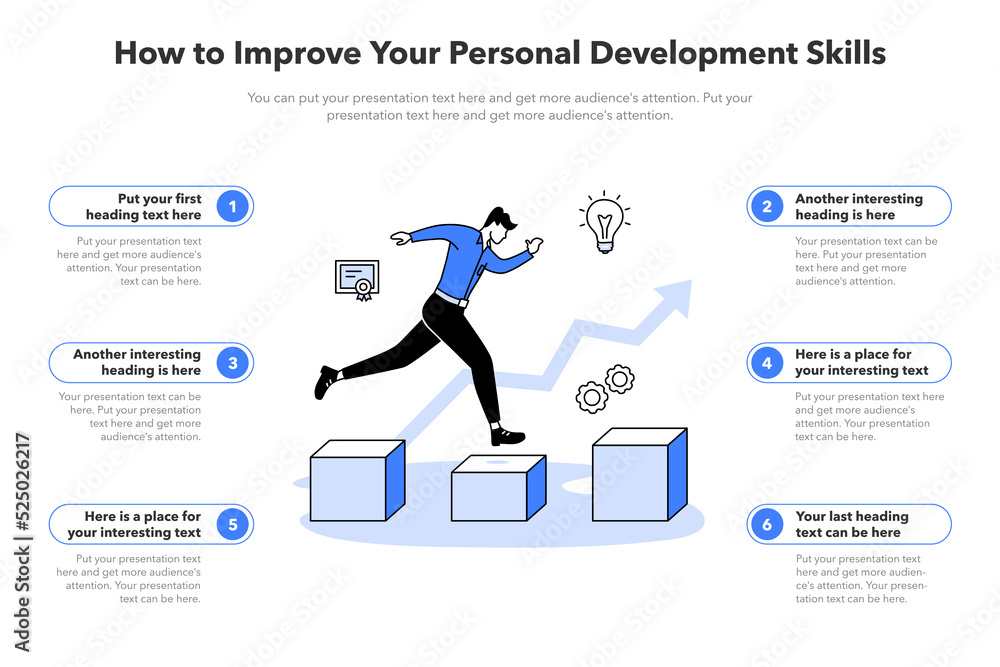 Simple infographic template for how to improve your personal ...