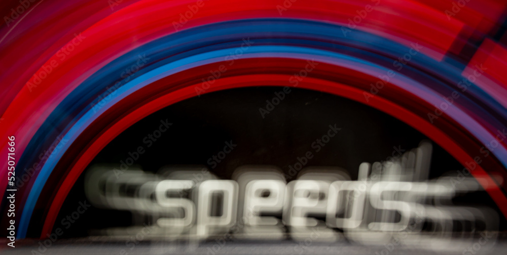 speed writing on the wheels of gym equipment or stationary bikes with a ...