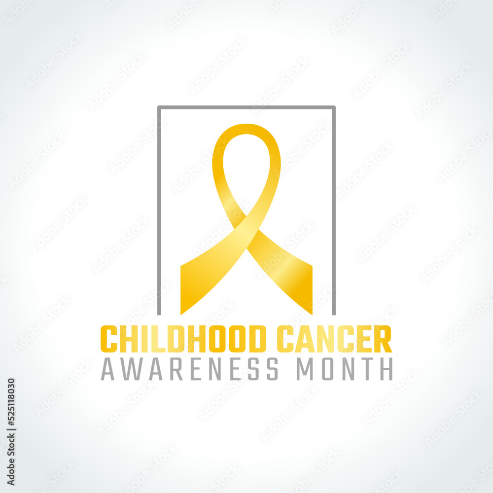 vector graphic of childhood cancer awareness month good for childhood ...