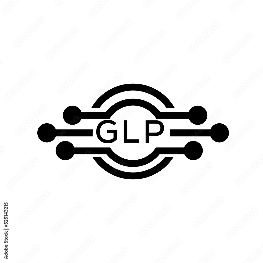 Image vectorielle Stock GLP letter logo. GLP best white background ...