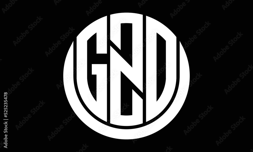 GZO shield in circle logo design vector template. letter mark, wordmark ...