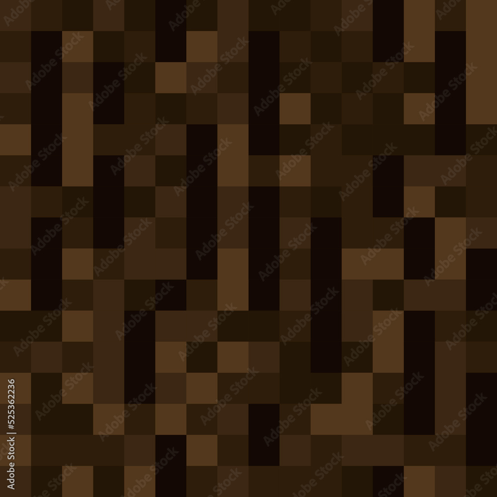 Stock-Vektorgrafik „Pixel minecraft style wood block background ...