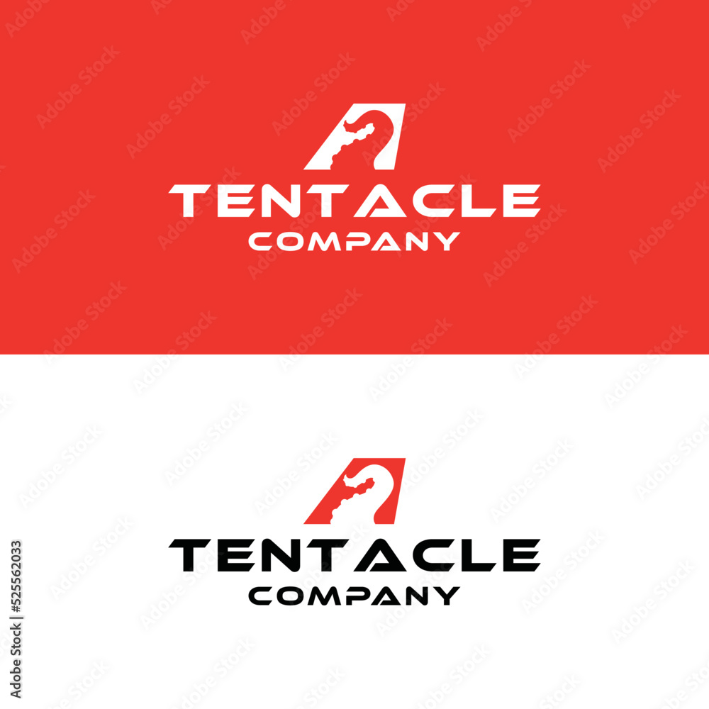 octopus tentacle logo Design vector kraken symbol Stock Vector | Adobe ...